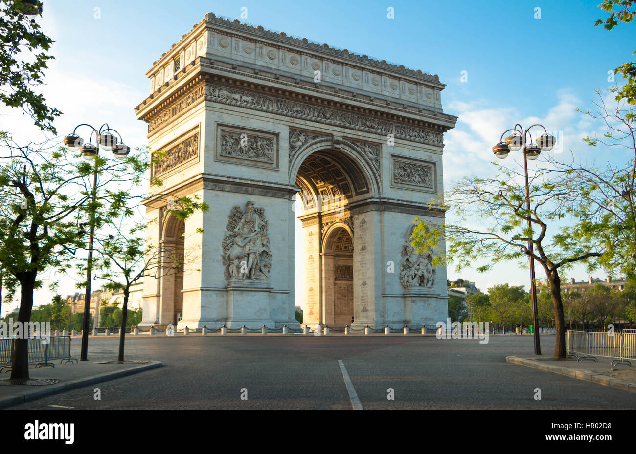 The Triumphal Arch is one of the most visited monuments in Paris. It ...