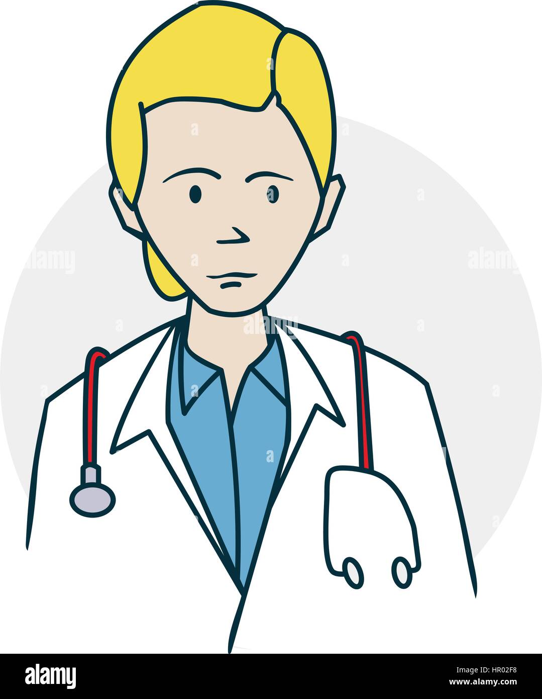 Sketch doctor stethoscope hi-res stock photography and images - Alamy