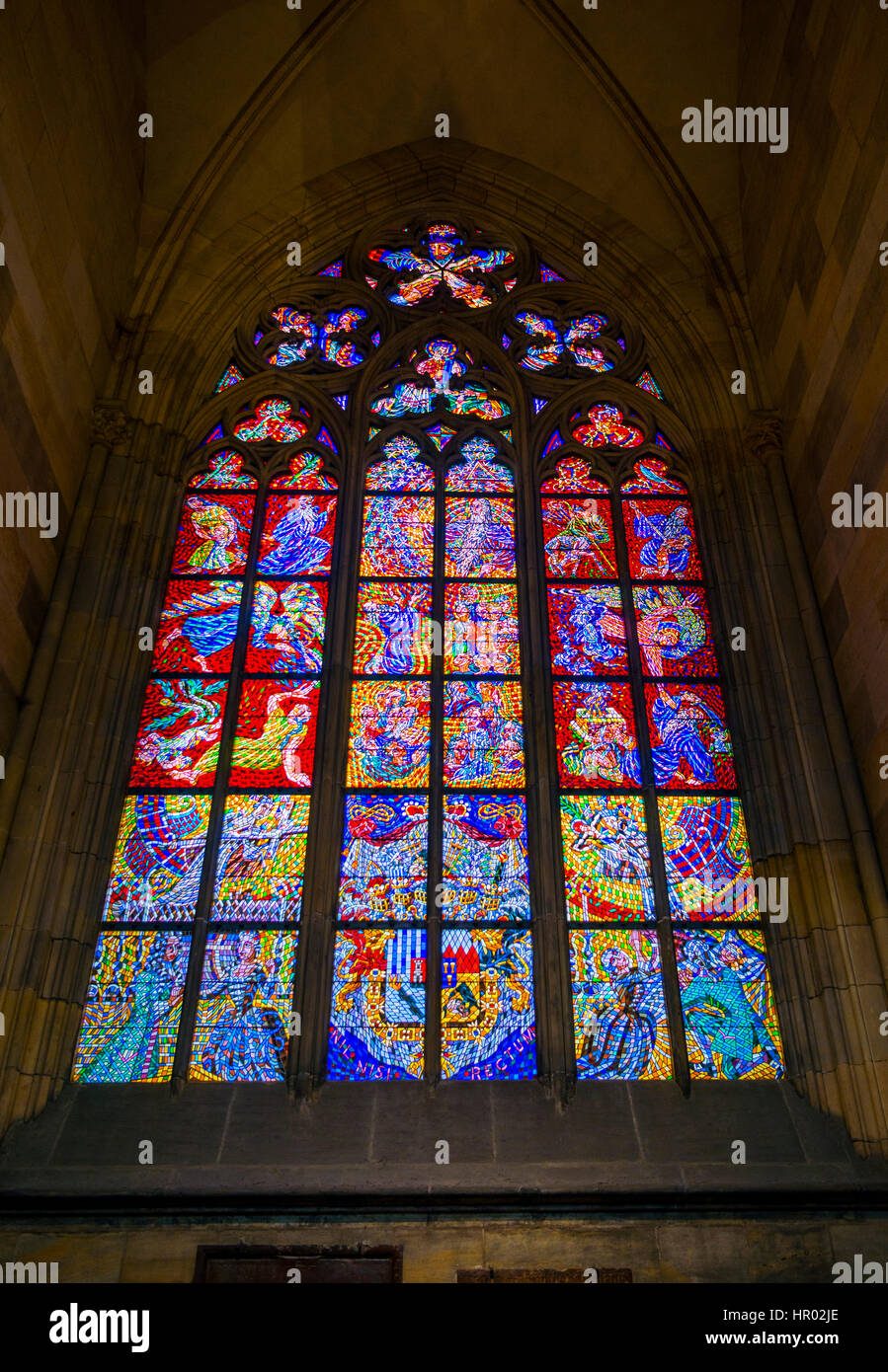 Medieval gothic stained glass window hi-res stock photography and ...