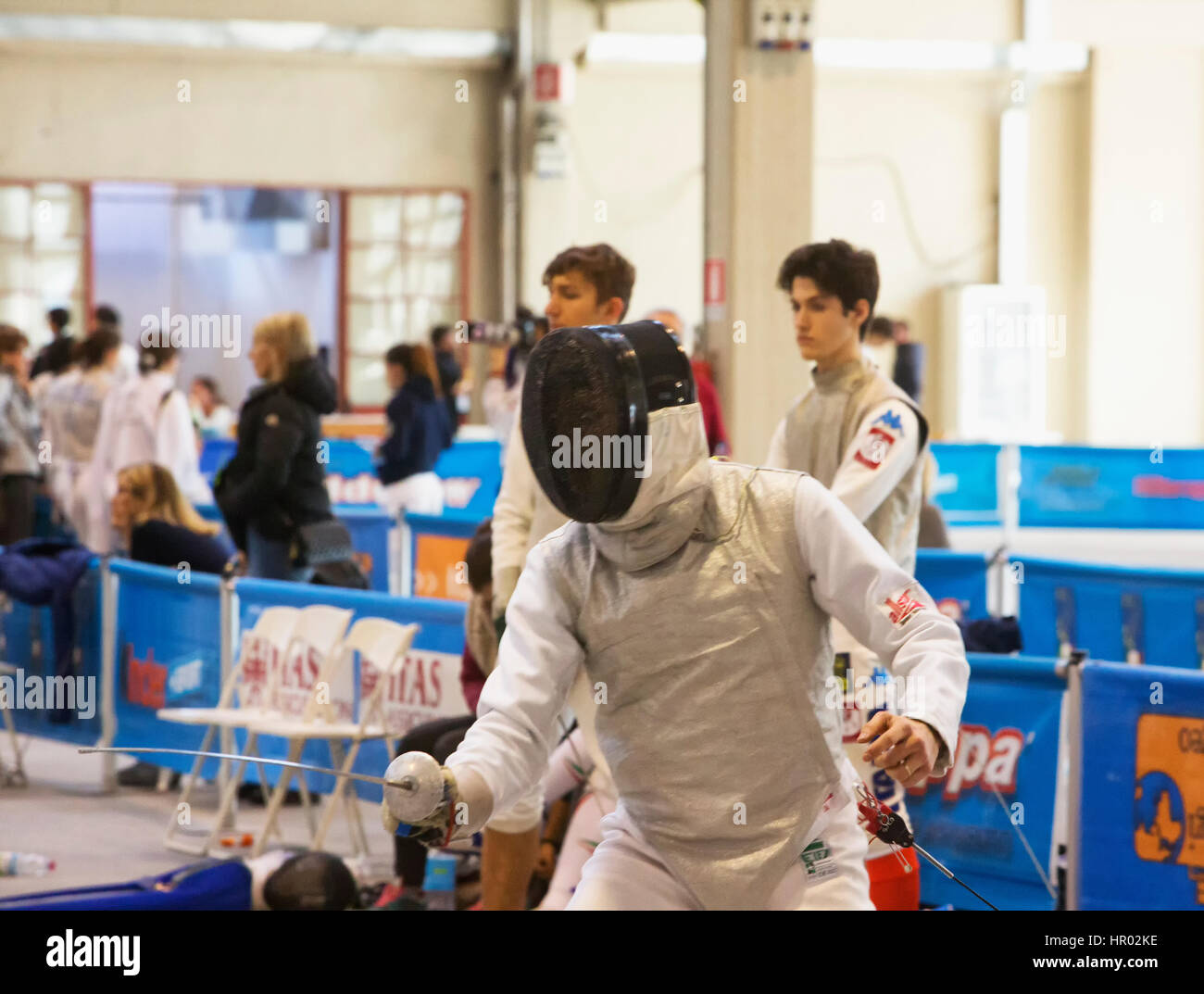 Sword fencing costume hi-res stock photography and images - Alamy