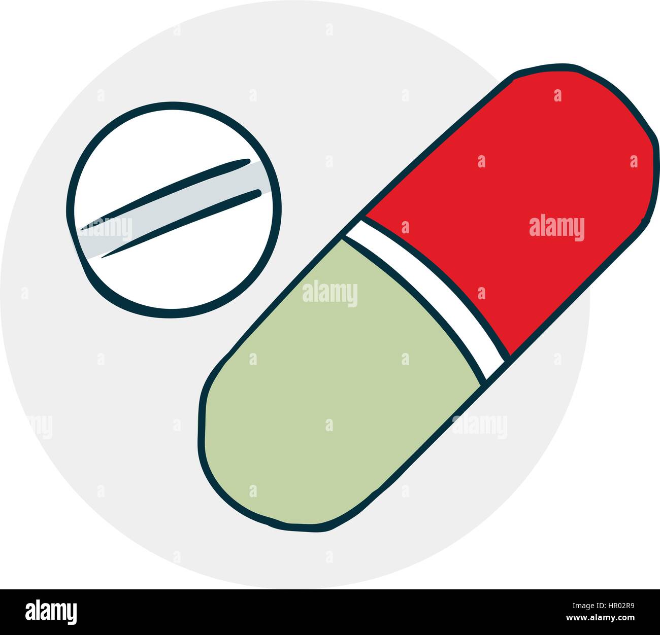 Drugs tablets isolated Stock Vector Images - Alamy