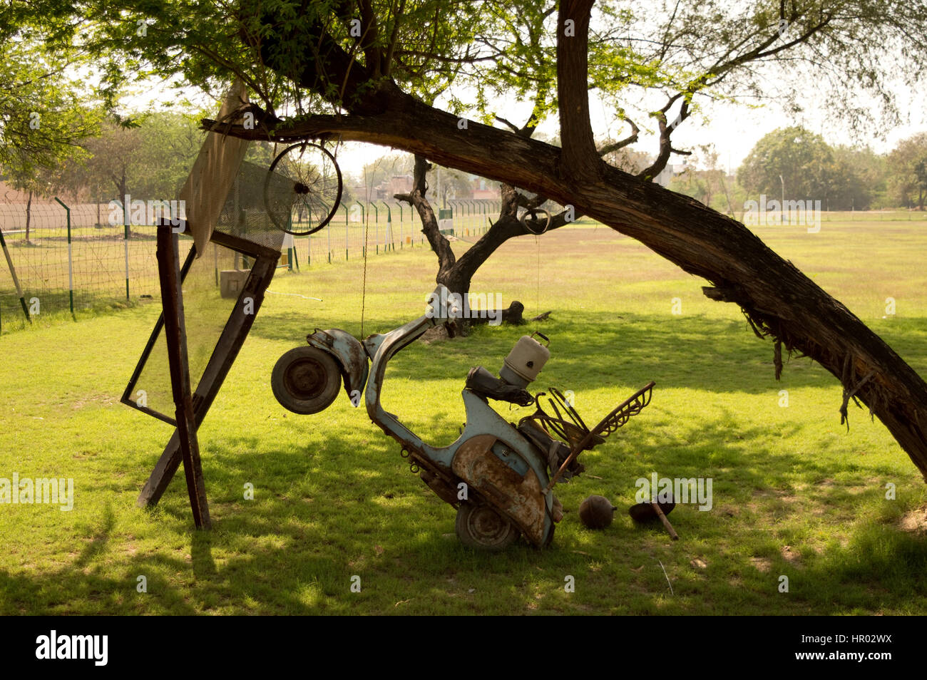 Old scooter relic Stock Photo - Alamy