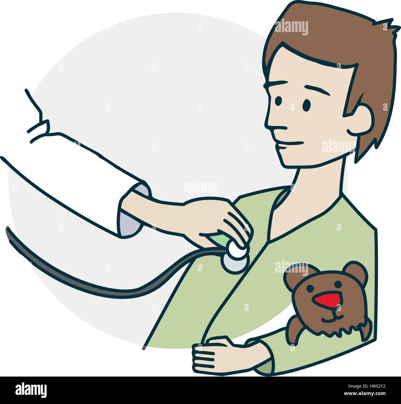 Child doctor pediatrician healthcare Stock Vector Images - Alamy