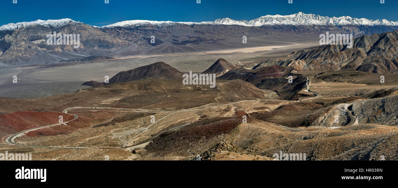 Panoramic view of Panamint Valley and Panamint Range with Telescope ...