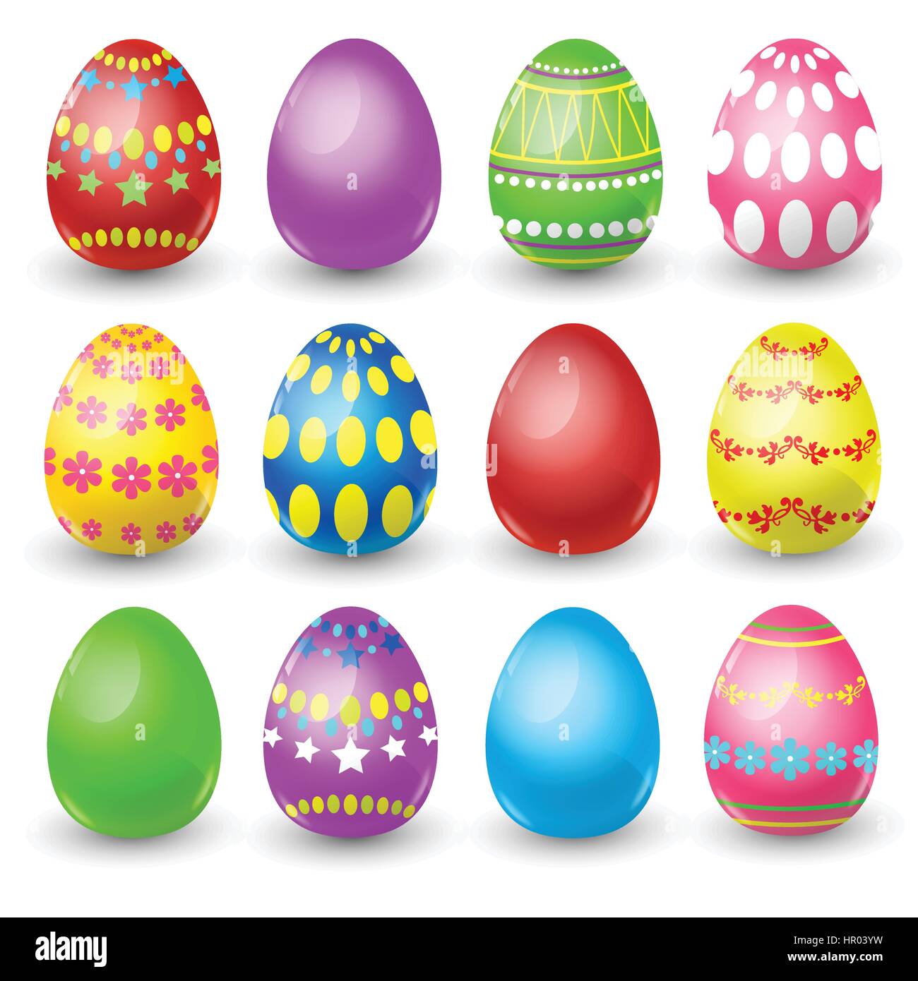 Easter symbols set Stock Vector Images - Alamy