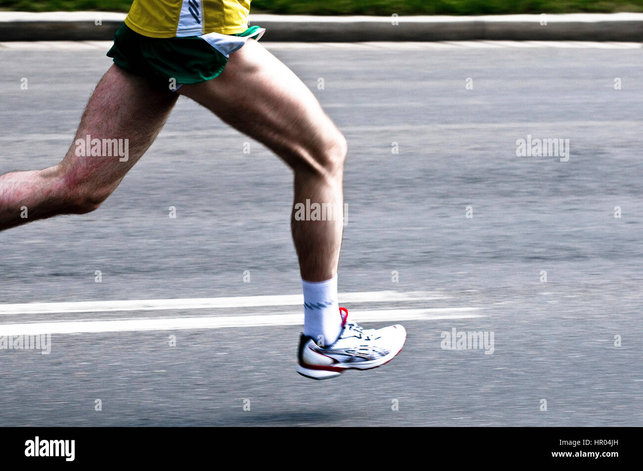 Marathon runner legs hi-res stock photography and images - Alamy