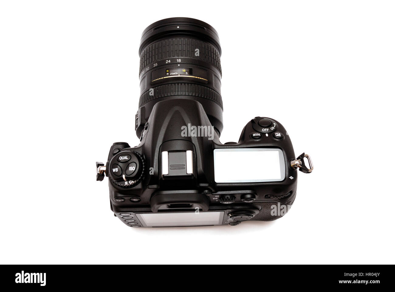 top view of a digital reflex photo camera Stock Photo - Alamy