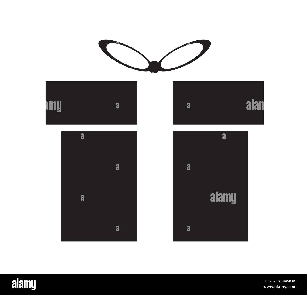 Gift box icon vector isolated in white background Stock Vector Image ...