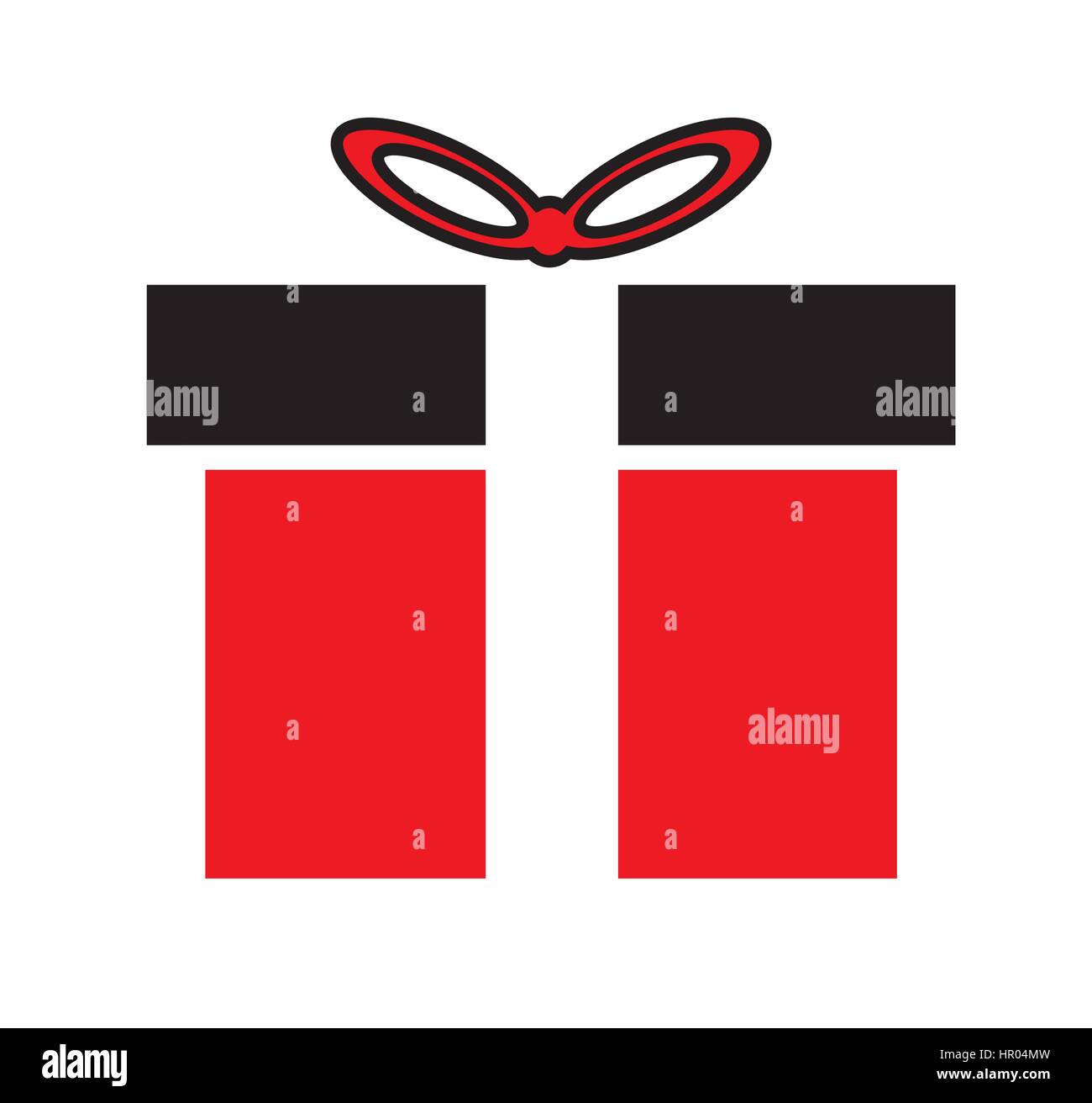 Present bow vector isolated Stock Vector Images - Alamy