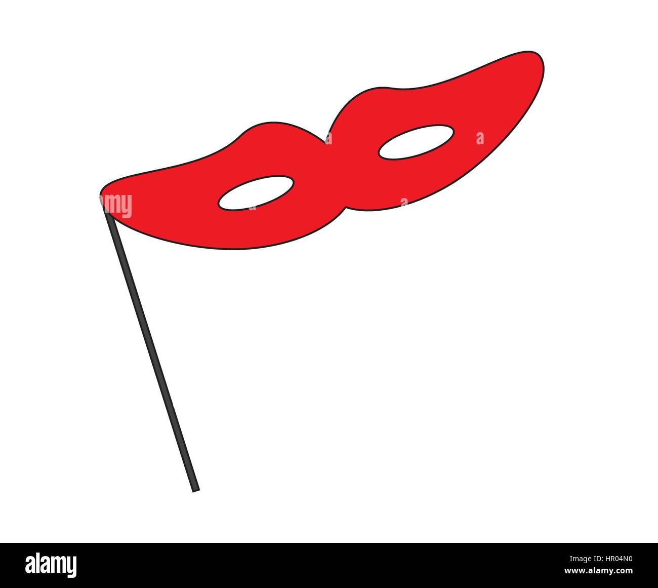 Fantasy carnival mask icon vector isolated in white background Stock ...