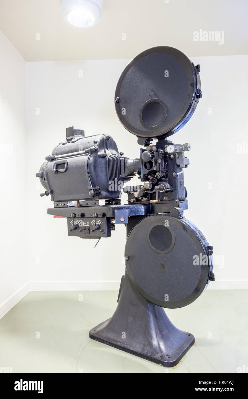 in a theater is still an old projector Stock Photo - Alamy