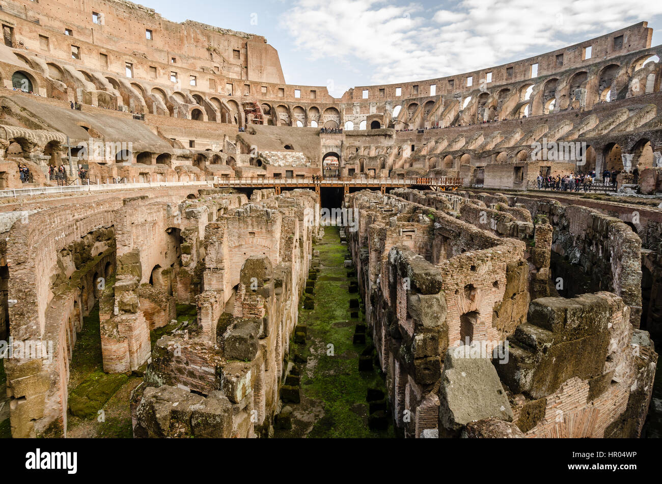 Inside the colosseum Stock Photo - Alamy
