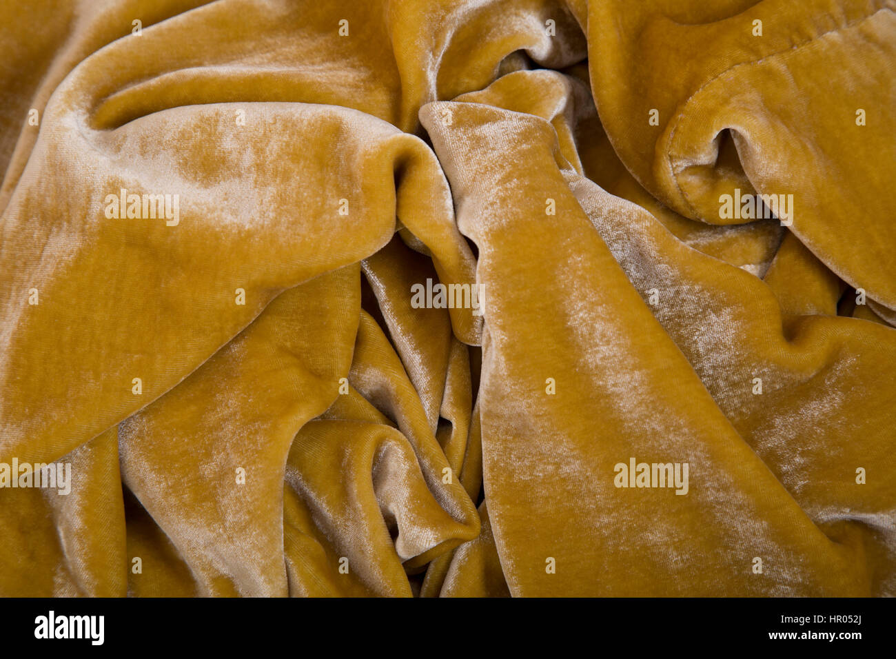 Bright yellow velvet fabric hi-res stock photography and images - Alamy