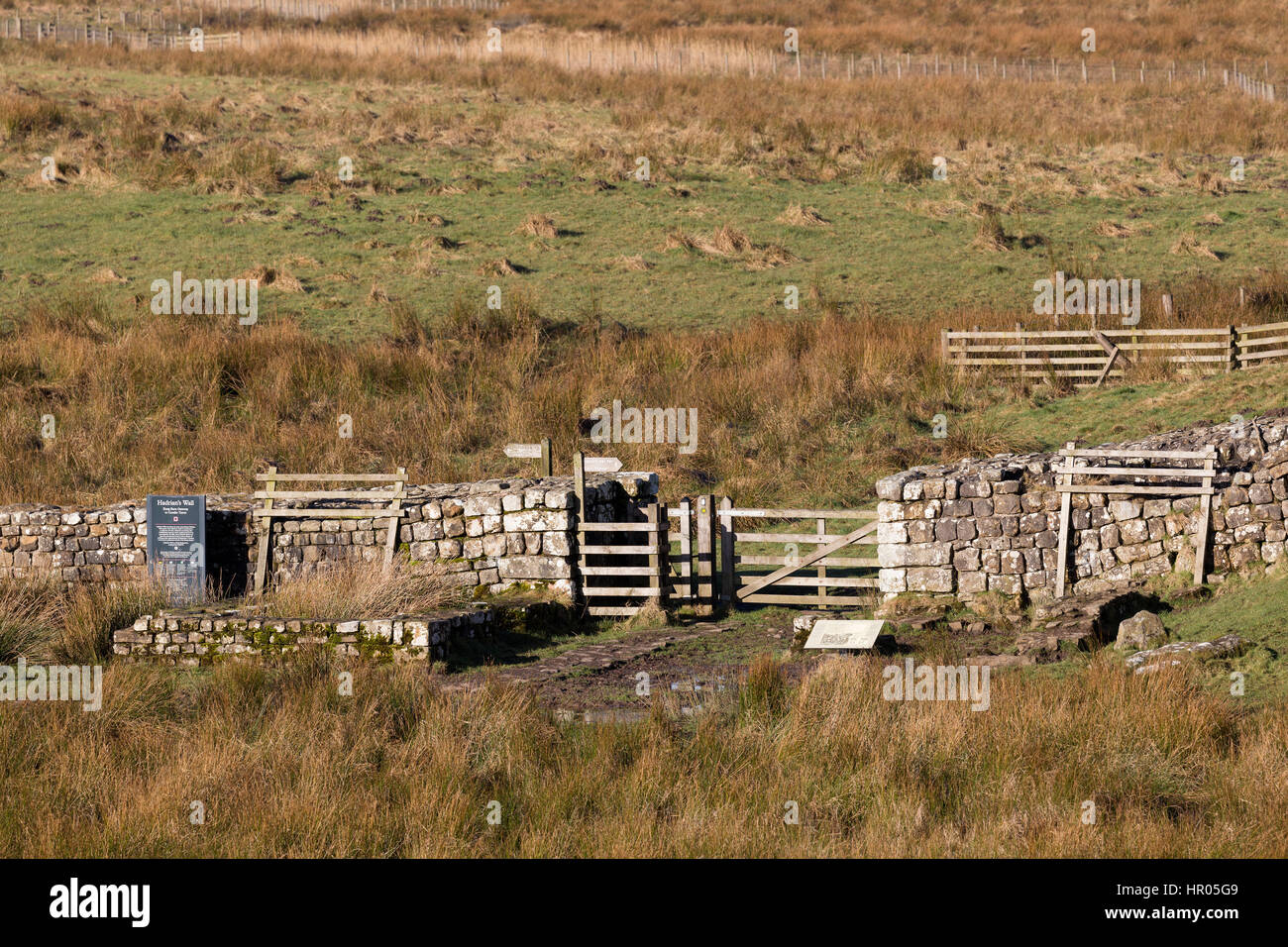 North gate housesteads hi-res stock photography and images - Alamy