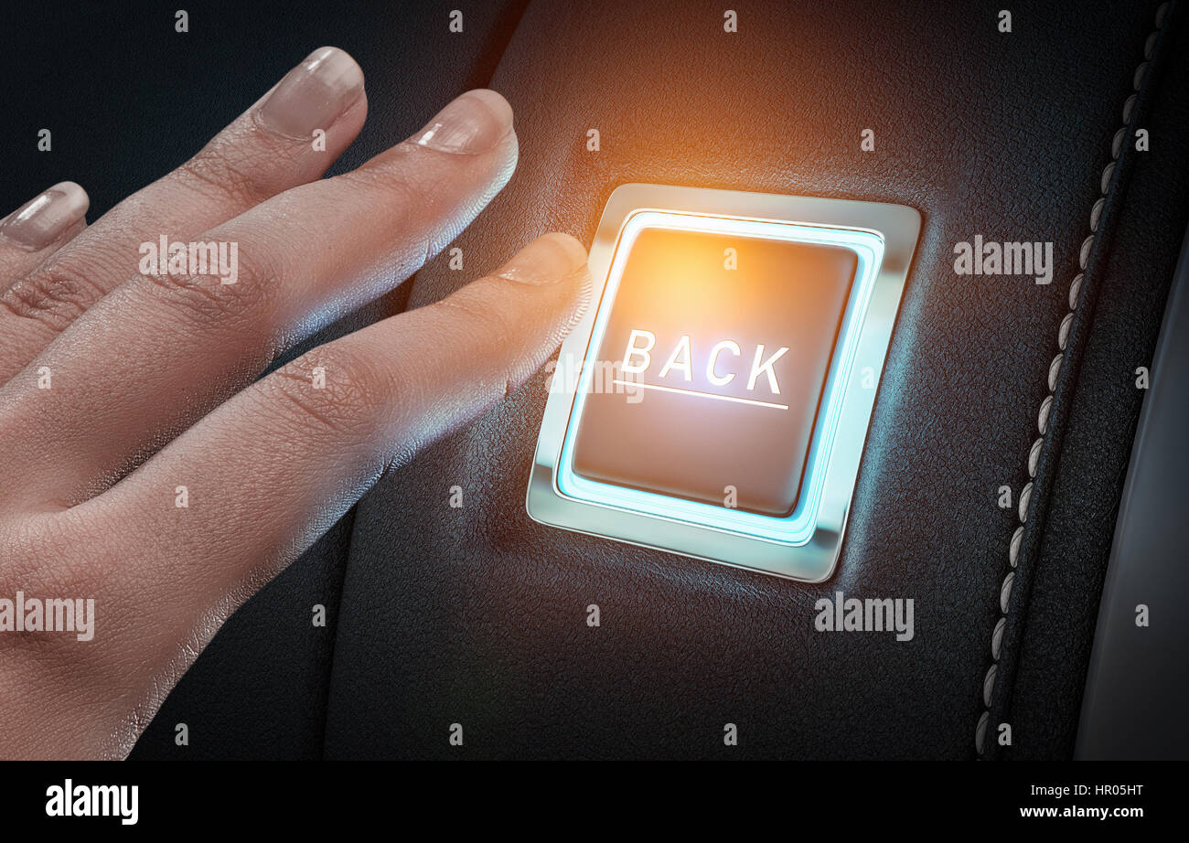 Just push the button . Mixed media Stock Photo - Alamy