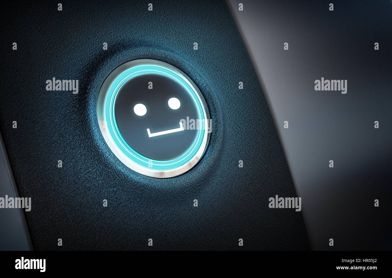 Just push the button . Mixed media Stock Photo - Alamy