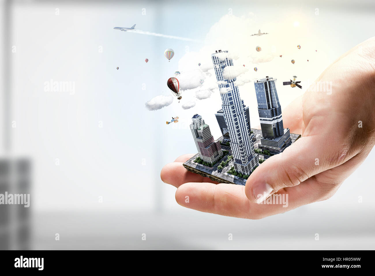 My new development project . Mixed media Stock Photo - Alamy