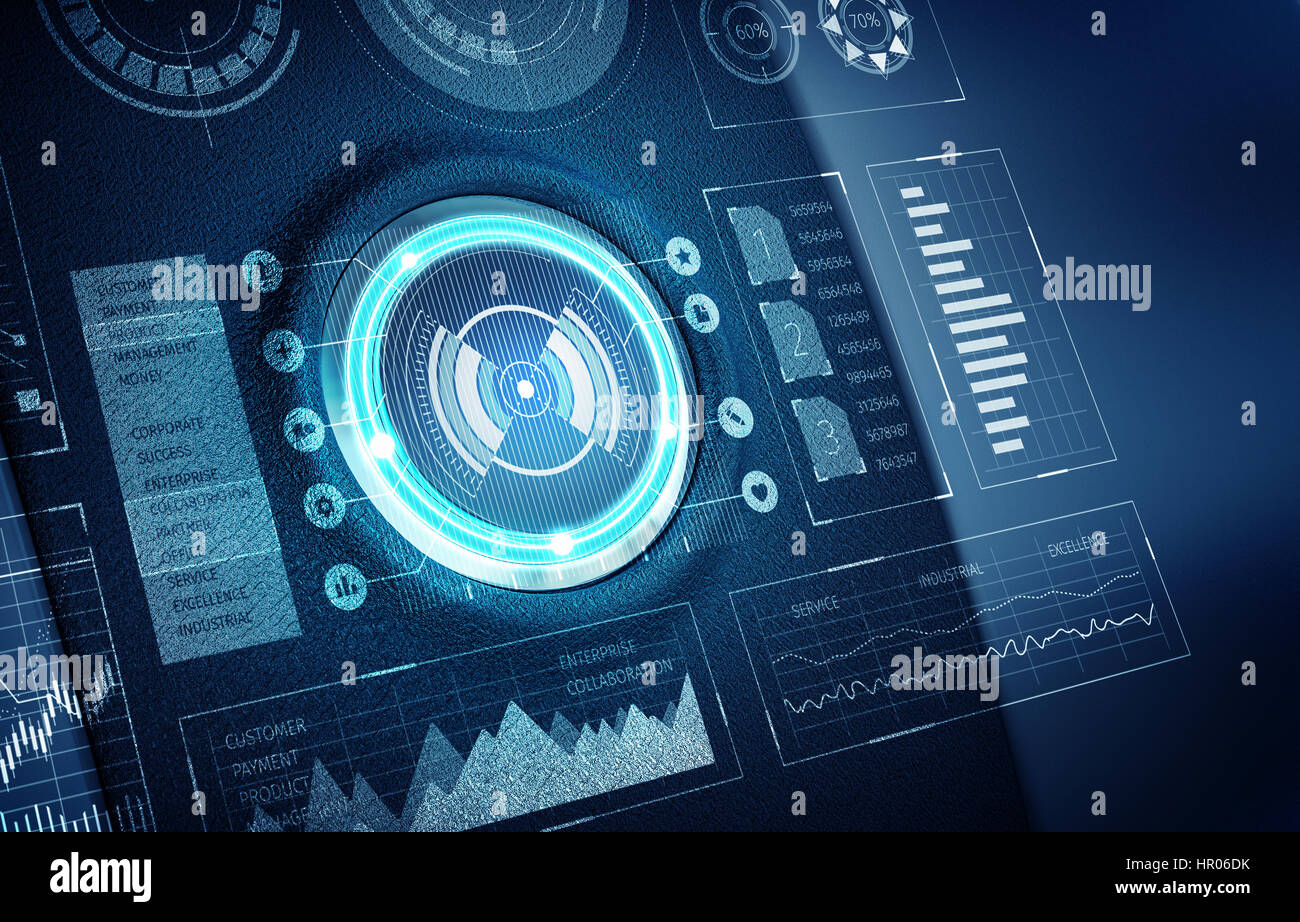 User digital display . Mixed media Stock Photo - Alamy