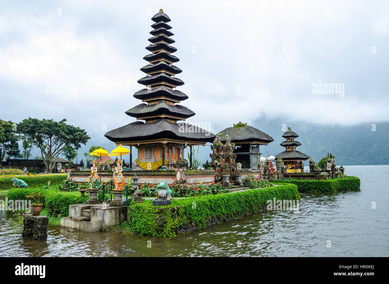 Ulun Danu Temple, Bali, Indonesia - Famous Ulun Danu Bratan temple in ...