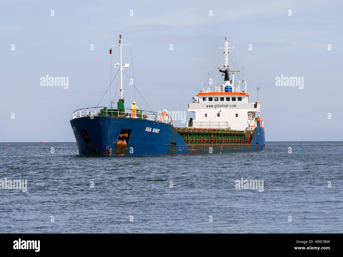 Small cargo ship used for transporting bulk materials Stock Photo - Alamy