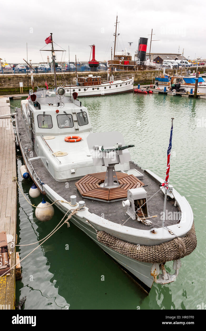 Restored P22, type 21 US naval Rhine River gunboat from the 1950s ...