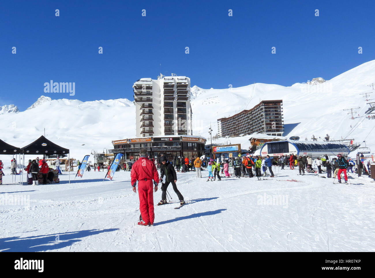Tignes ski resort in the French Alps Stock Photo - Alamy