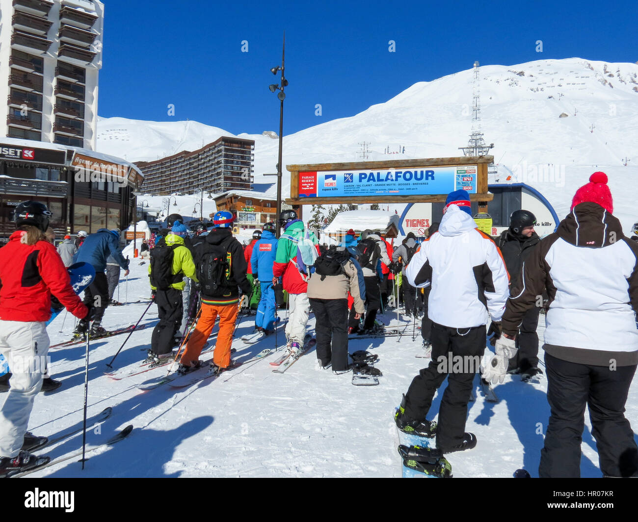 Tignes france snowy mountains hi-res stock photography and images - Alamy