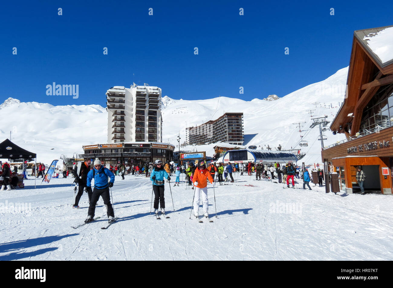 Tignes ski resort in the French Alps Stock Photo - Alamy