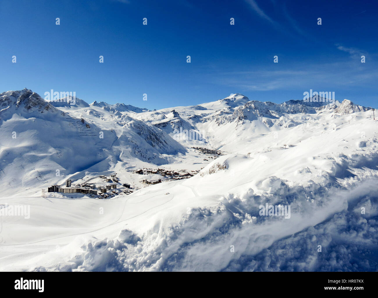 Tignes ski resort in the French Alps Stock Photo - Alamy