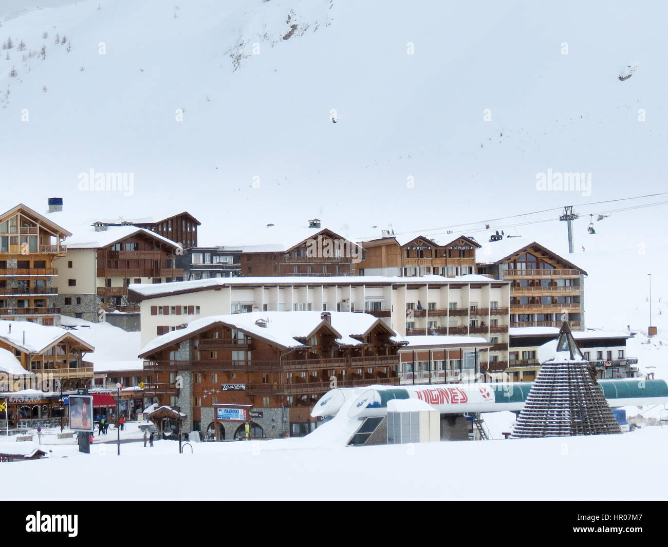 Tignes ski resort in the French Alps Stock Photo - Alamy