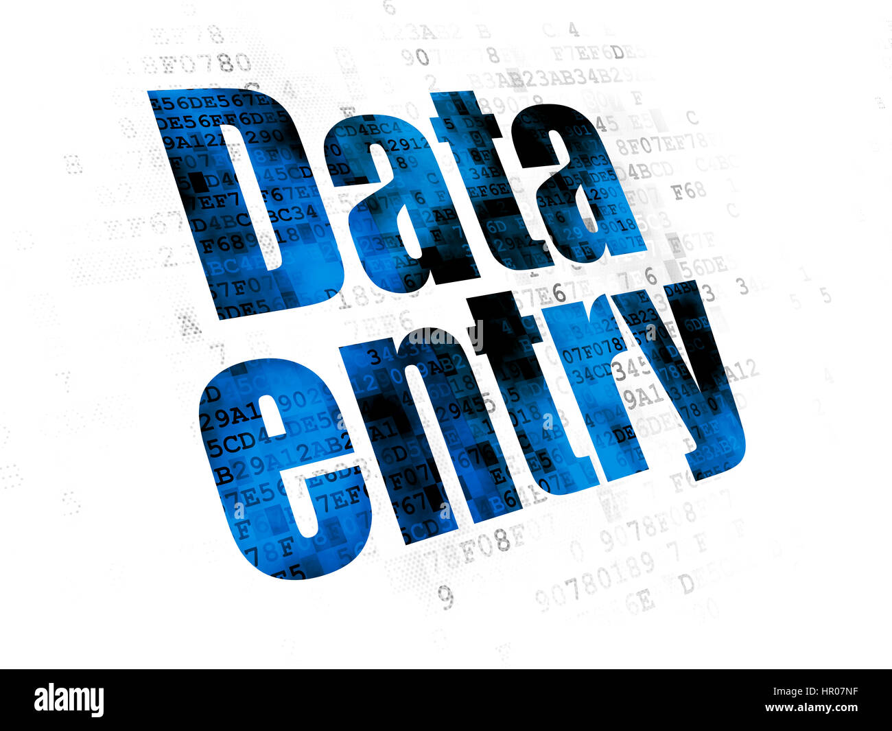 Information concept: Data Entry on Digital background Stock Photo - Alamy