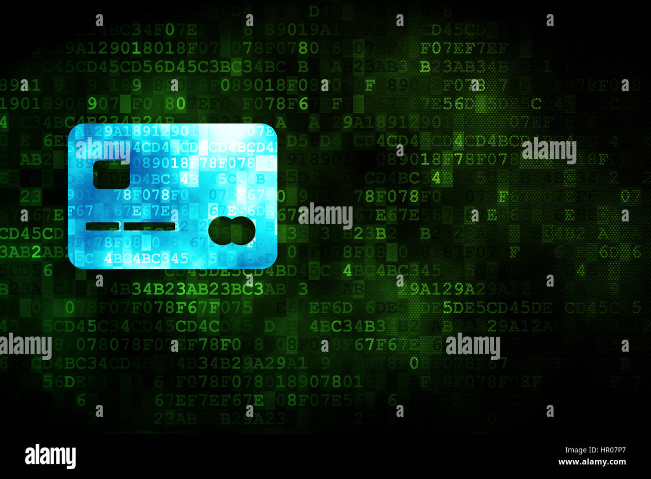 Banking concept: Credit Card on digital background Stock Photo - Alamy