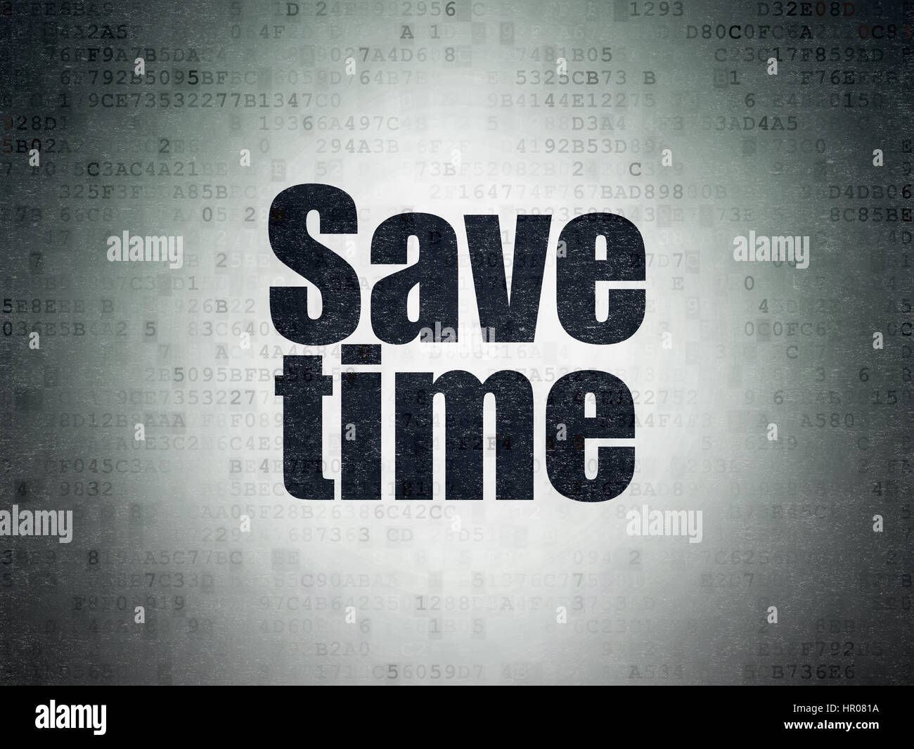 Timeline concept: Save Time on Digital Data Paper background Stock ...