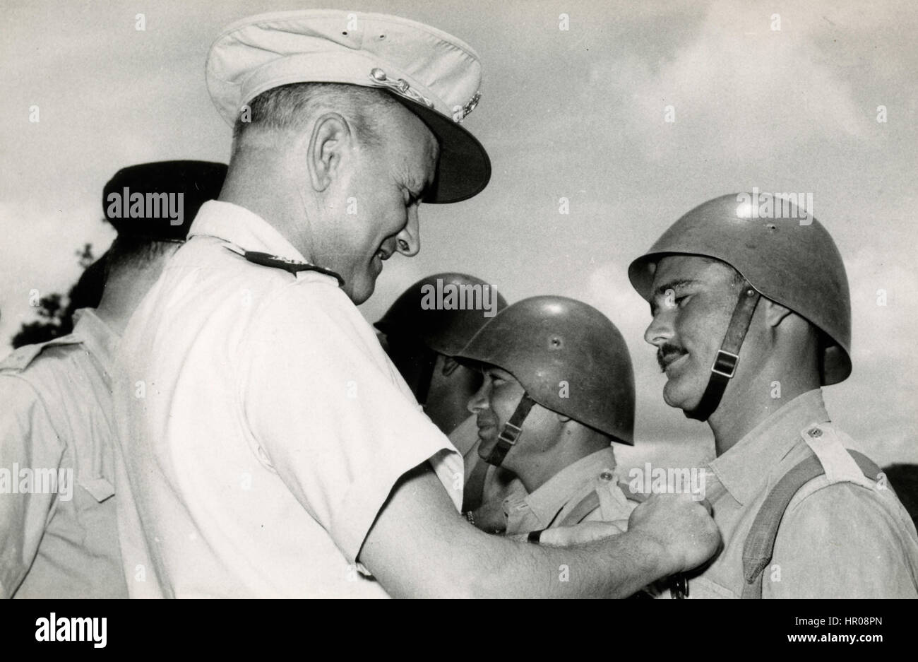 Governor General of Angola Venancio Deslandes meeting the soldiers ...