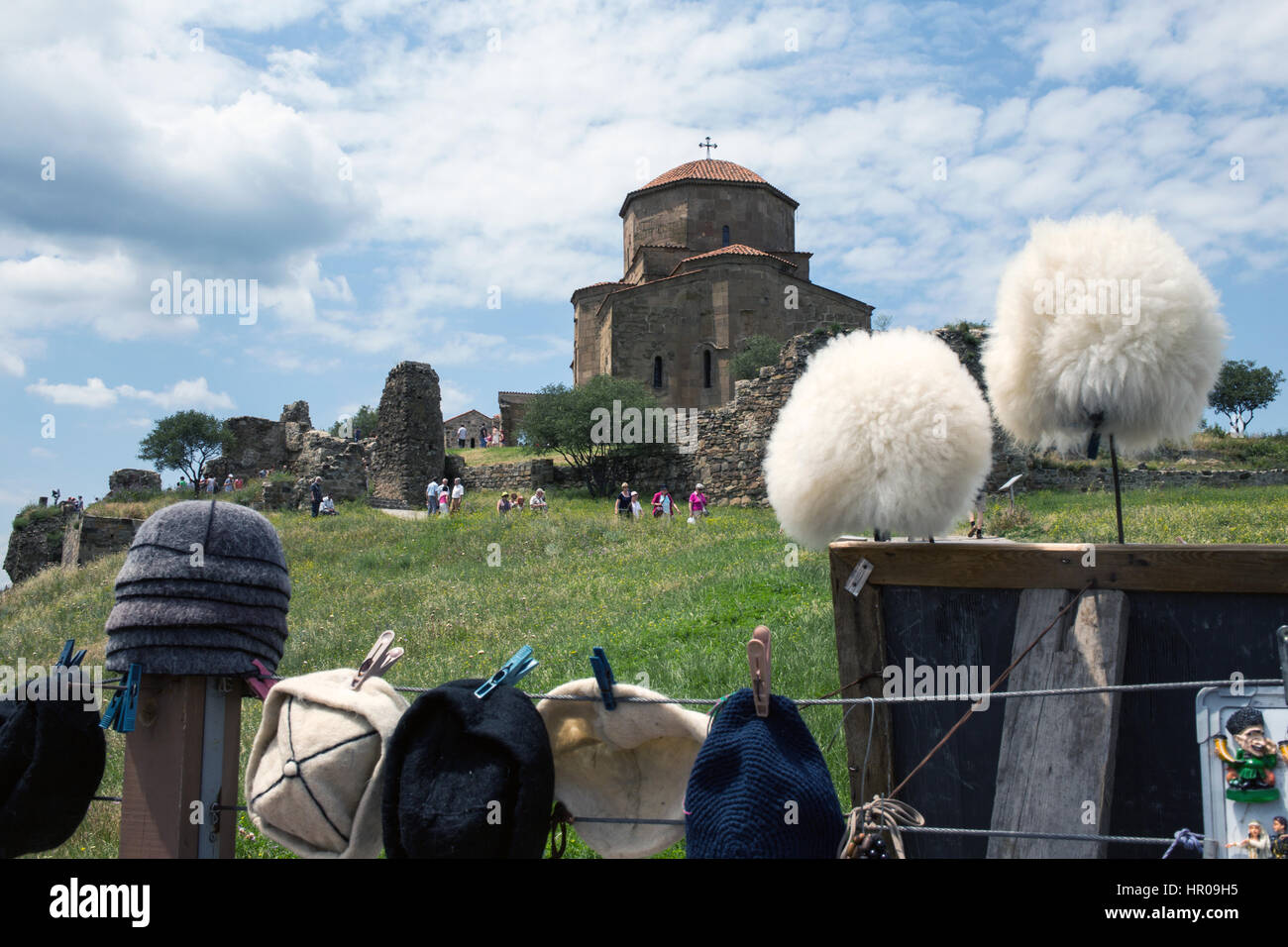 The ruins of the Great Jvari Monastery, Mtskheta, Georgia Stock Photo ...