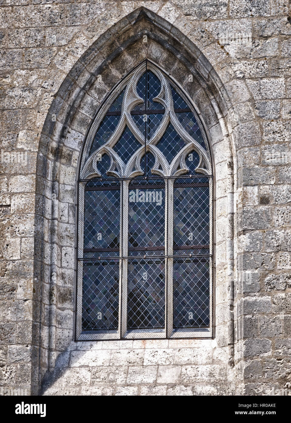 Old gothic cathedral window Stock Photo - Alamy