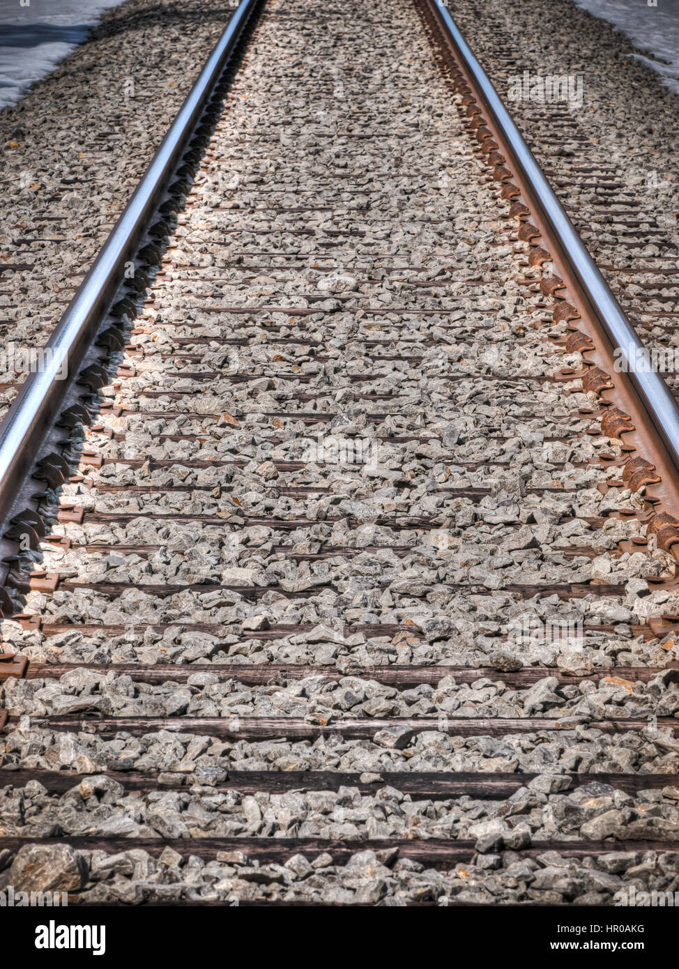 Train track nails hi-res stock photography and images - Alamy