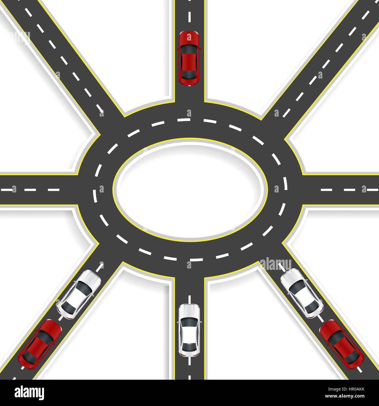 Roundabouts cars Stock Vector Images - Alamy