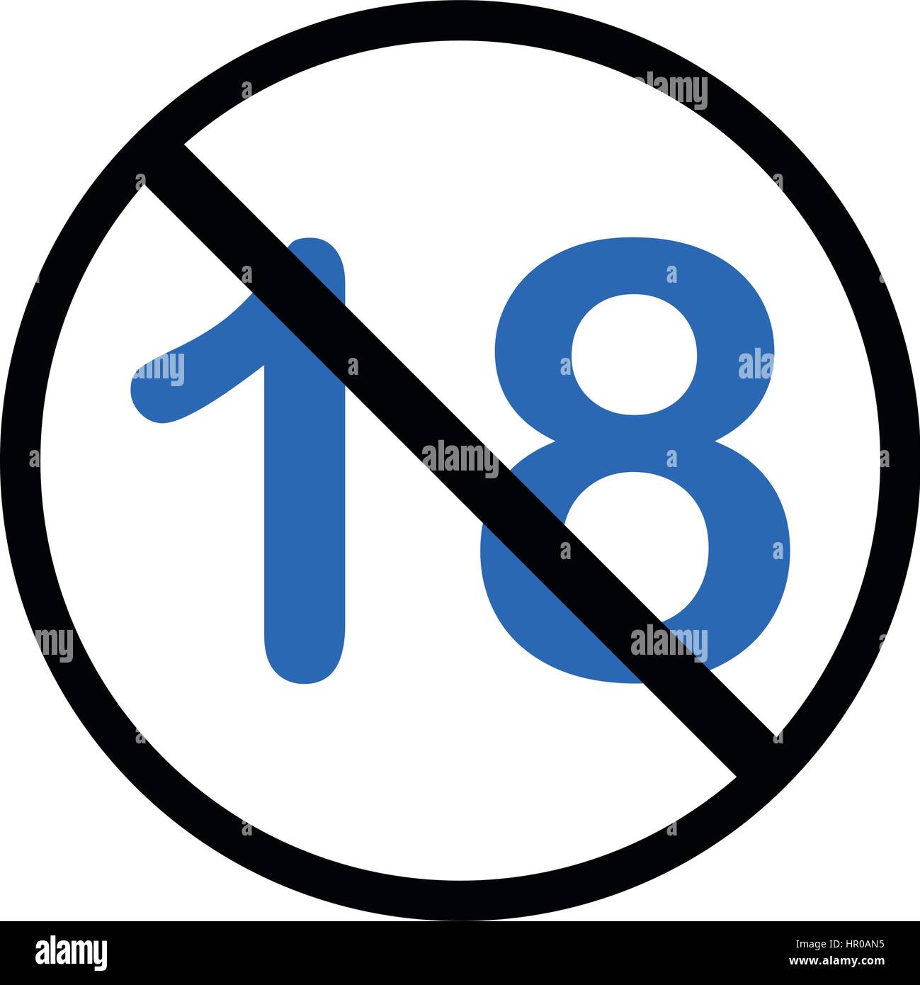 Icon no 18 in vector on white background Stock Vector Image & Art - Alamy