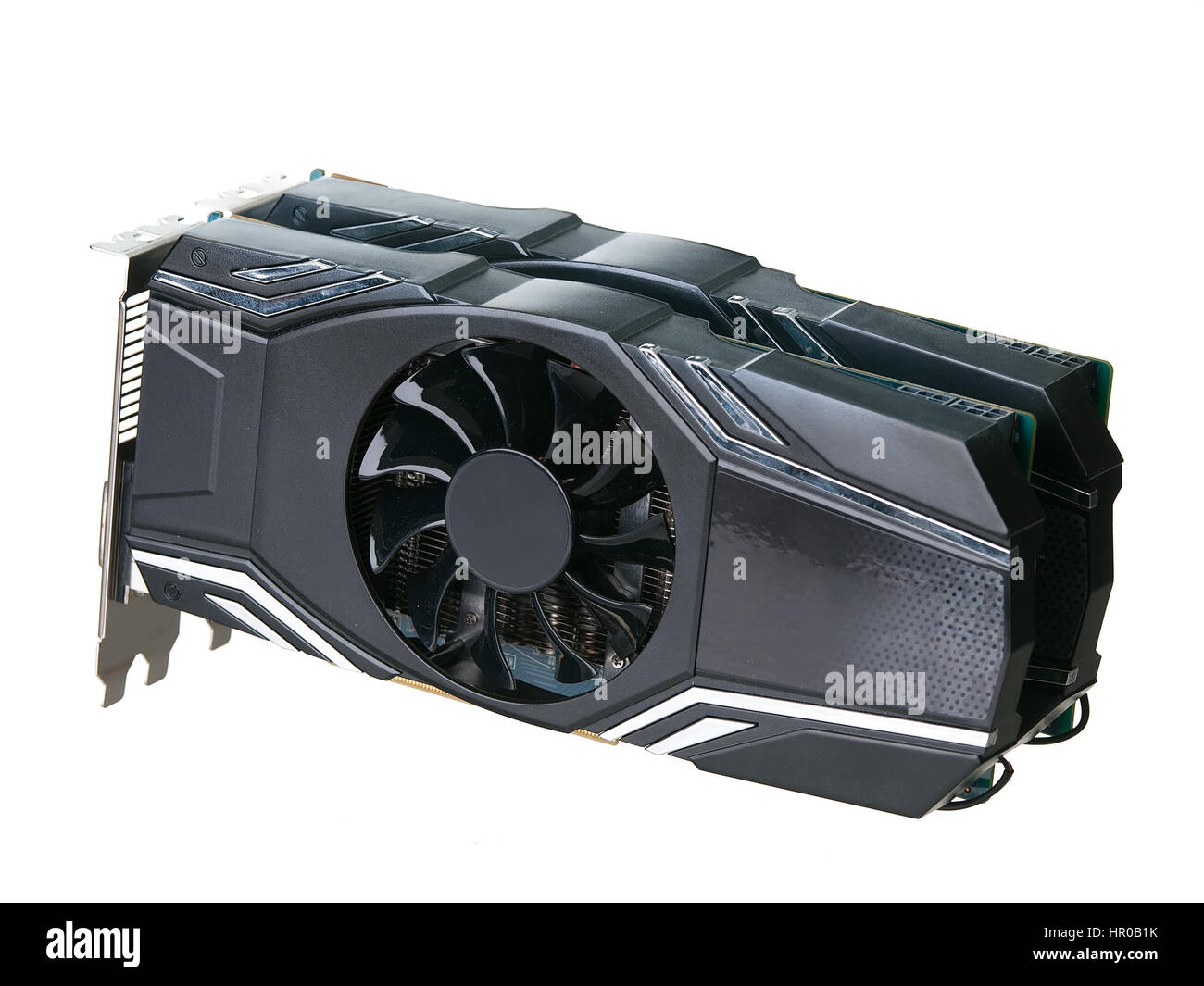 Graphic card isolated on white background Stock Photo - Alamy