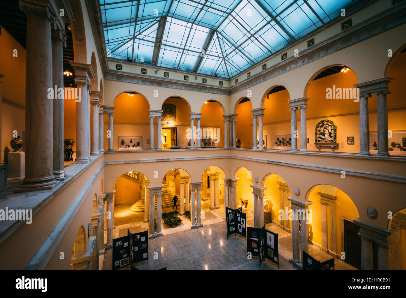 The interior of the Walter's Art Museum, in Mount Vernon, Baltimore ...