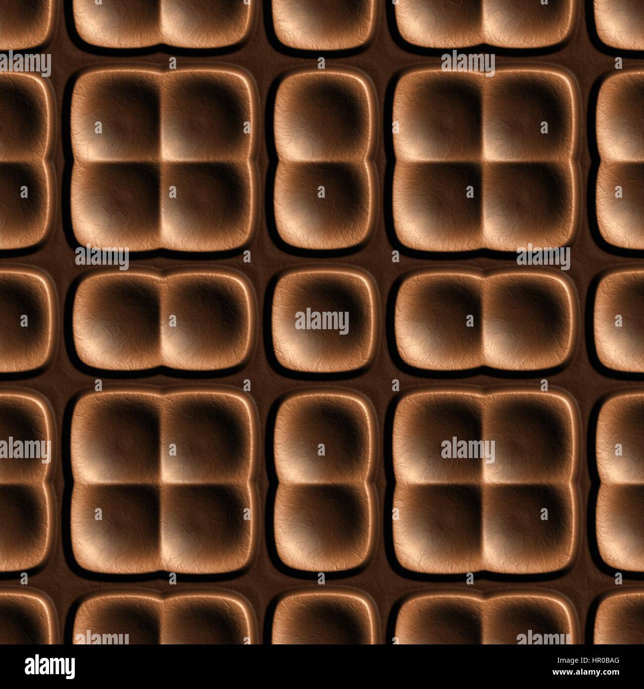 3d seamless tile pattern brown leather background Stock Photo - Alamy