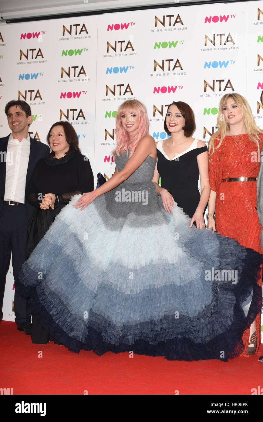 The 2017 National Television Awards held at the O2 - winners' board ...