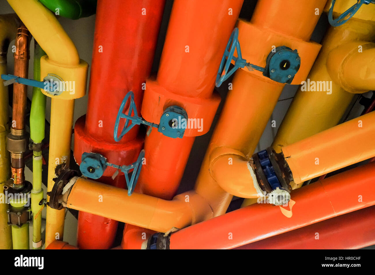 Building water industrial interior pipes hi-res stock photography and ...
