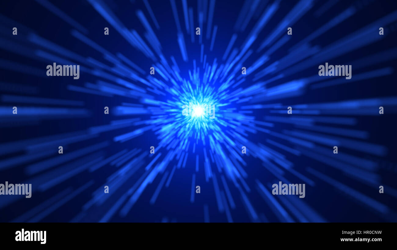 Space traveling. Particle zoom background. 3D rendered Stock Photo - Alamy