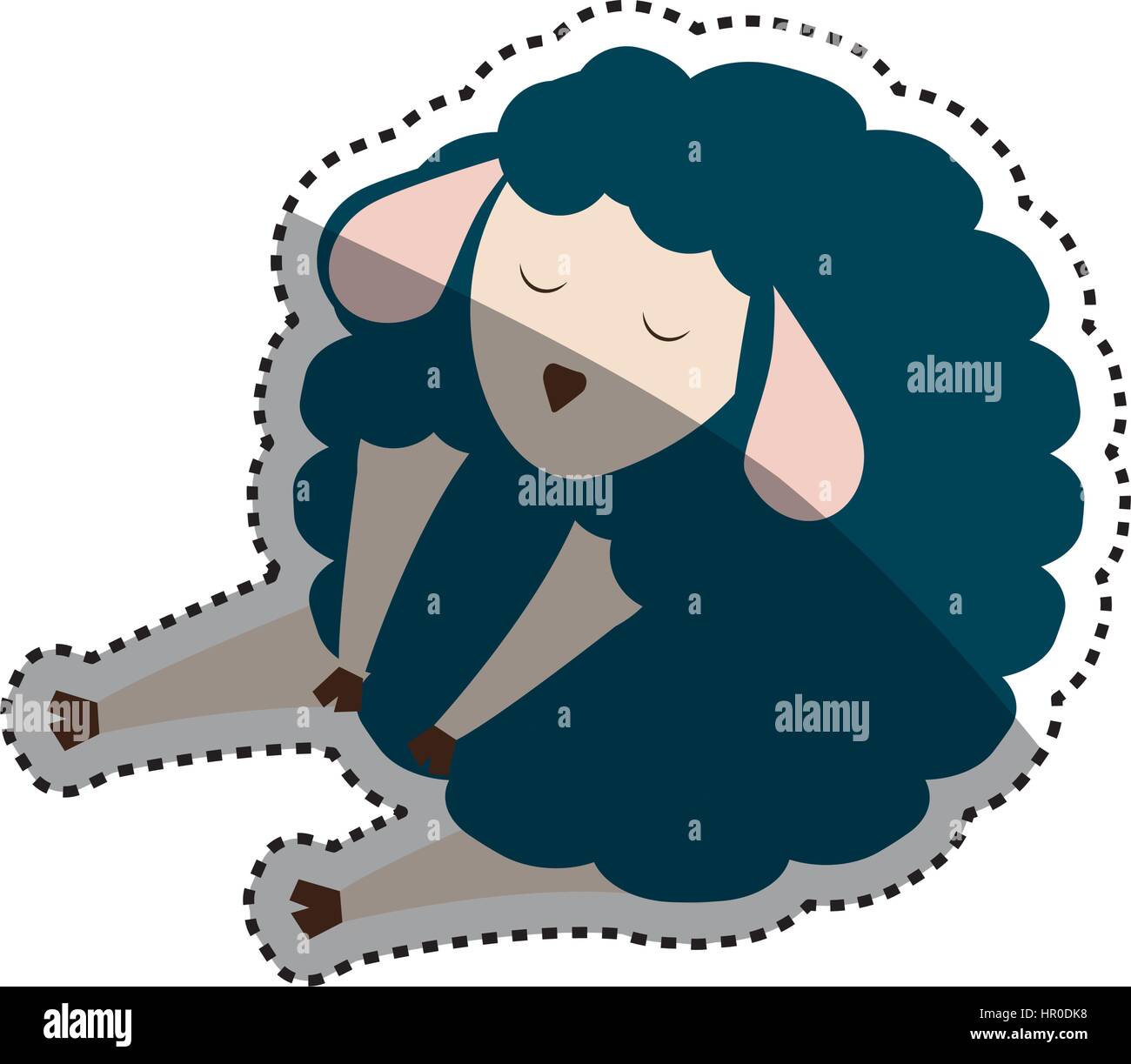 Sleeping Cartoon Sheep High Resolution Stock Photography and Images - Alamy