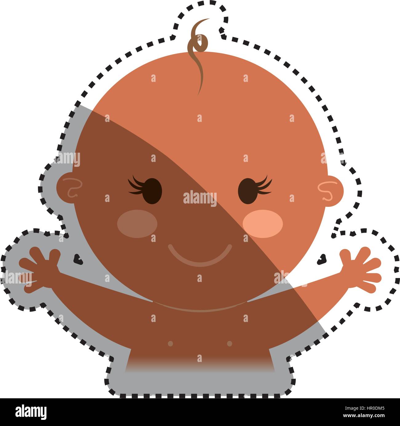 Beautiful baby cartoon Stock Vector Image & Art - Alamy