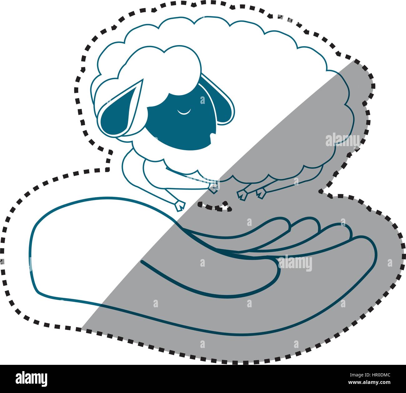 Sheep sleeping cartoon Stock Vector Image & Art - Alamy