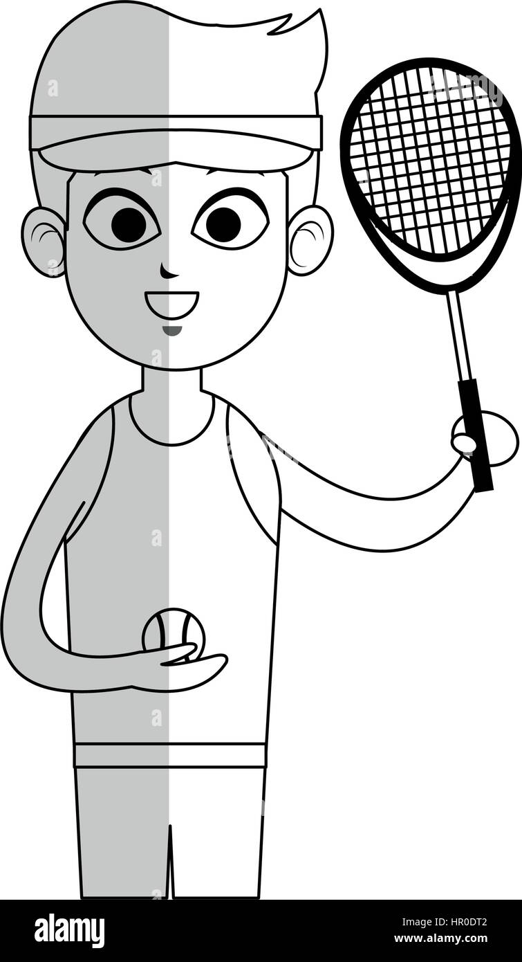 tennis player cartoon icon image Stock Vector Image & Art - Alamy