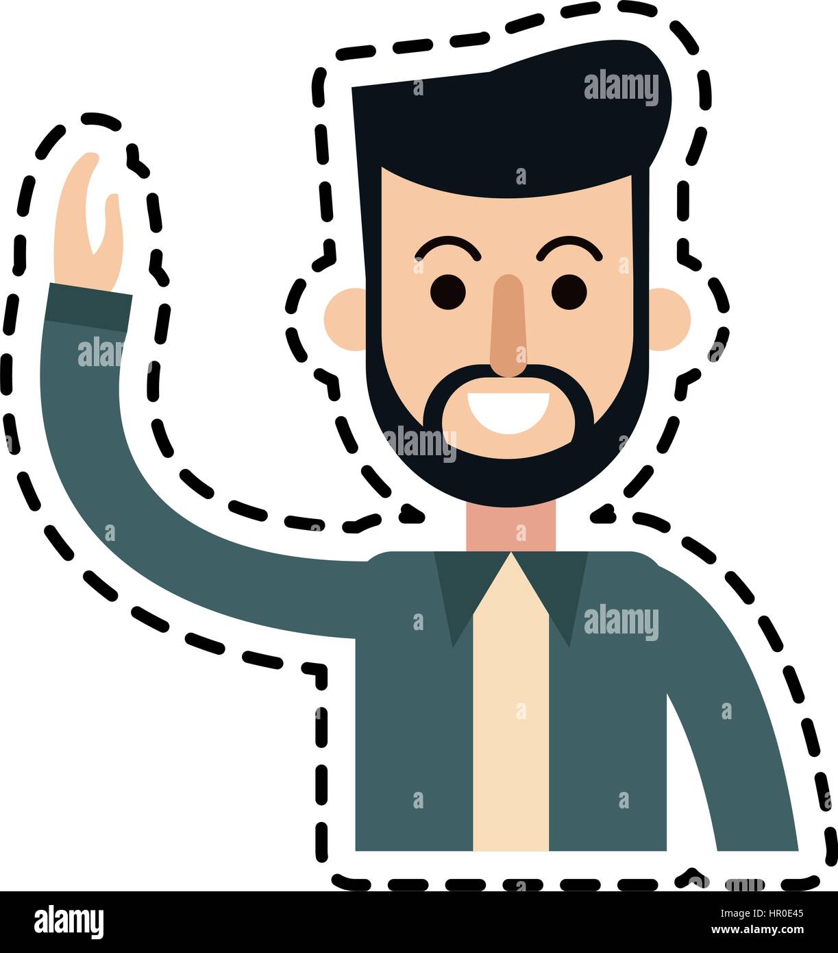 happy man icon image Stock Vector Image & Art - Alamy